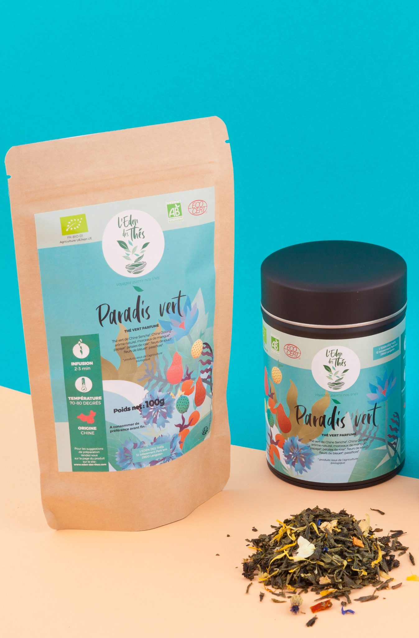 Thé vert Paradis Vert Eden des Thés bio | Je Croque Bio